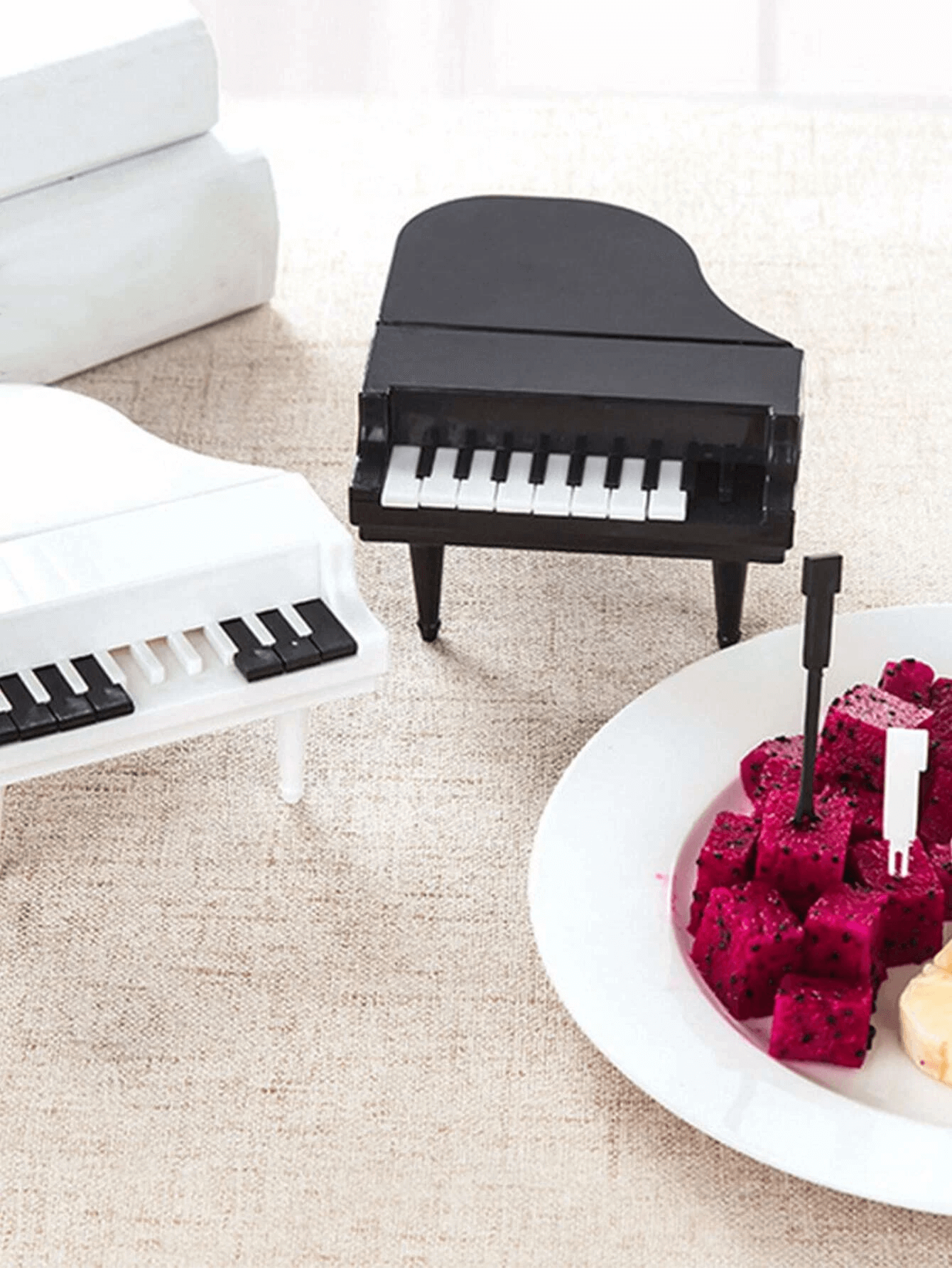 SHEIN - Set de cubiertos para bocadillos base piano - ABC Fashion & Beauty