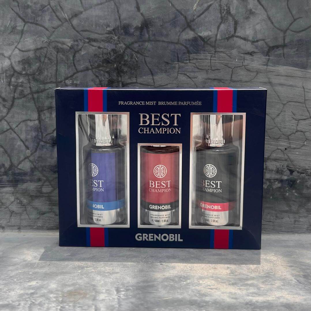 Grenobil - Set de 3 perfumes Best Champion - ABC Fashion & Beauty
